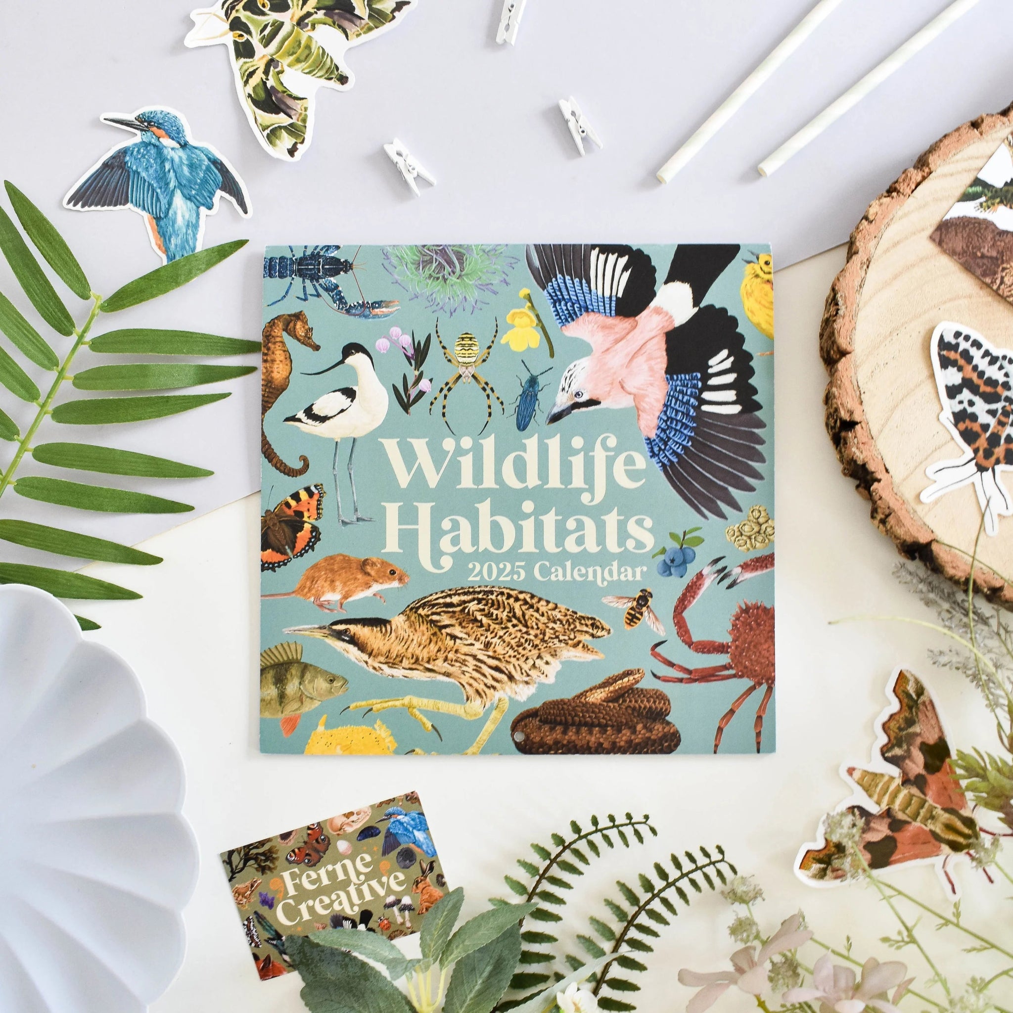 British Wildlife Habitats Calendar 2026 – Illustrated Nature Calendar ...