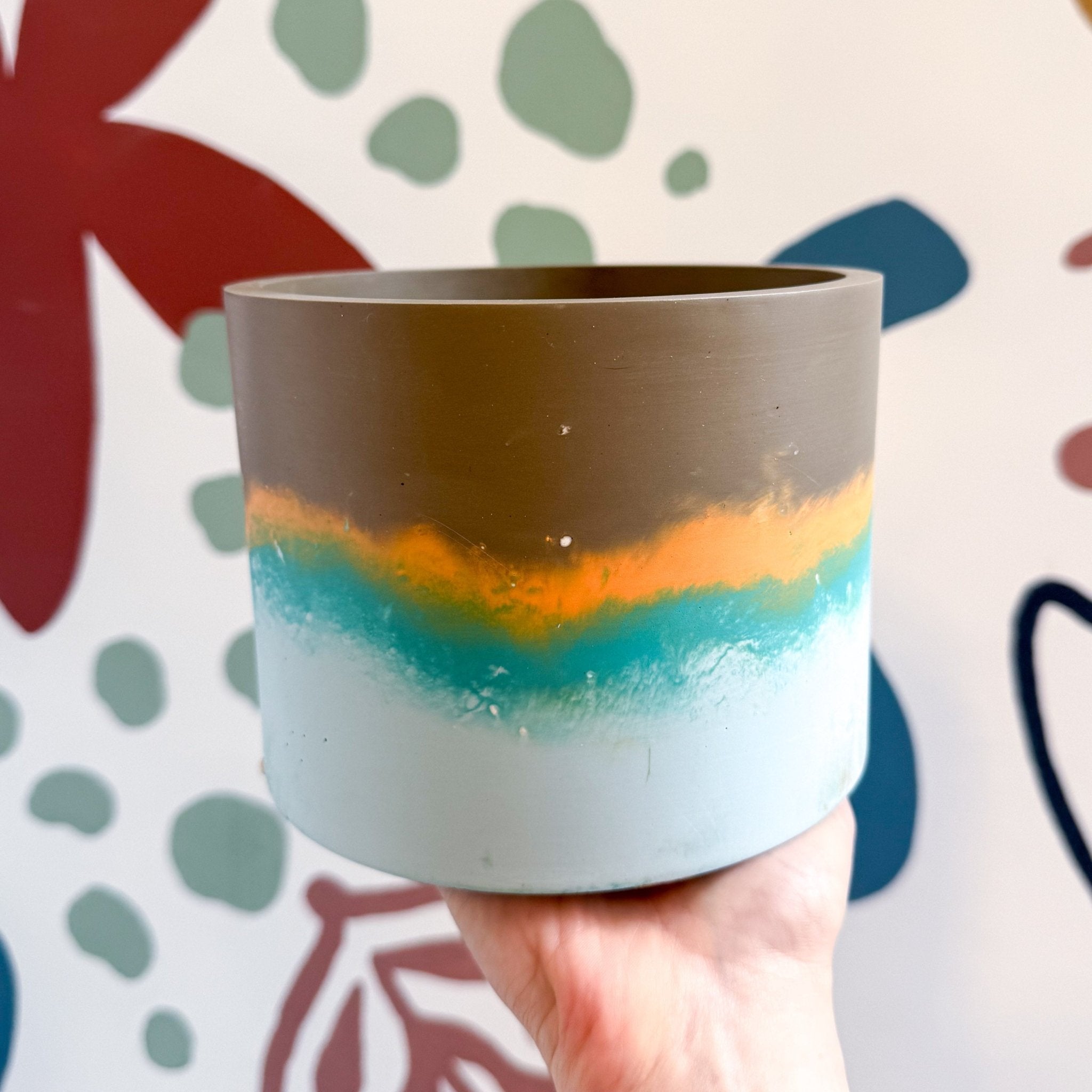 Cocoa Brown Jesmonite Pot [Beneath the Canopy RHS Collab] – Sprouts of ...