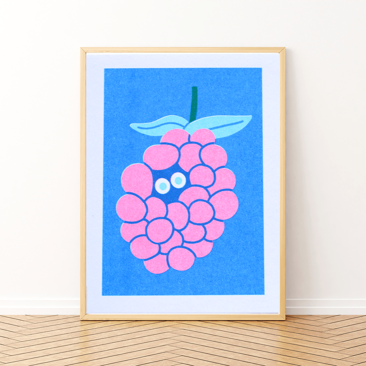 Mini Berry Risograph Print – Sprouts of Bristol