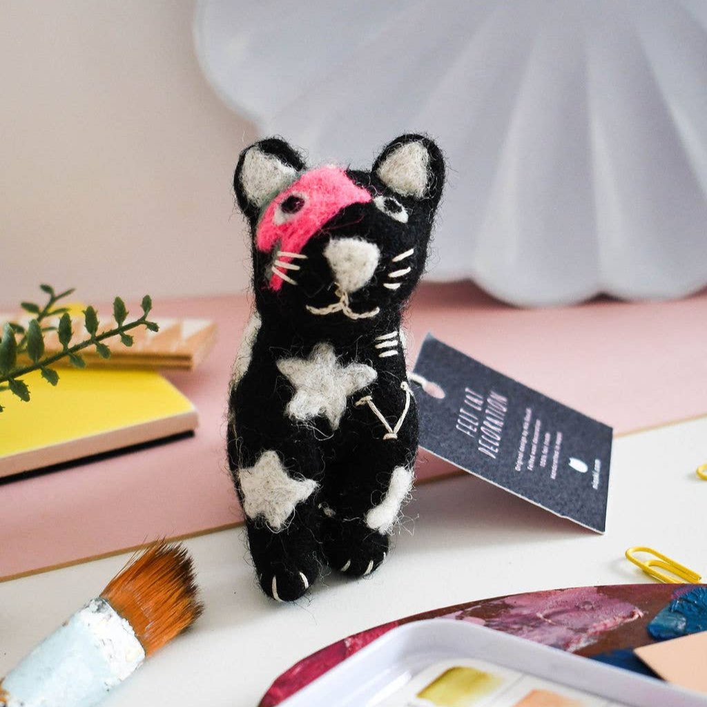 Niaski Kitty Starfluff Felt Decoration – Handmade Fair Trade – Sprouts ...