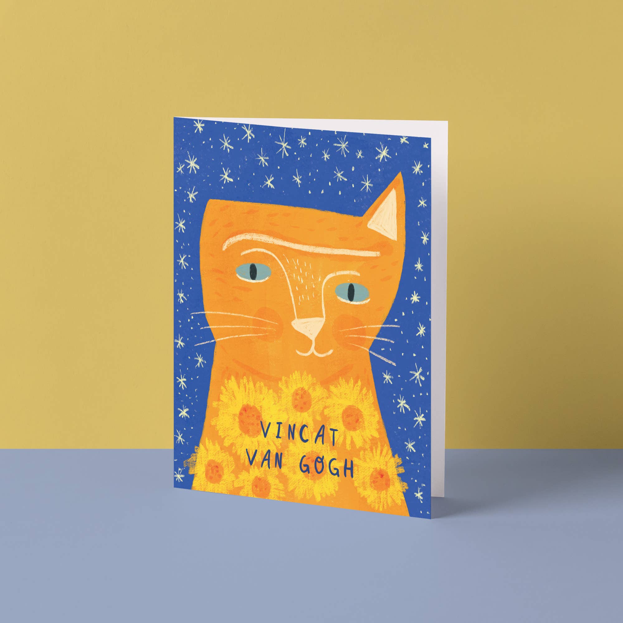 Vincat Van Gogh Cat Artist Greetings Card – Sprouts of Bristol