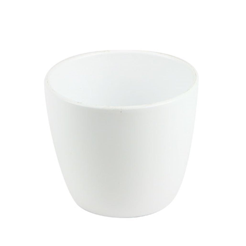 White Matt Ceramic Boule Pot – Sprouts of Bristol