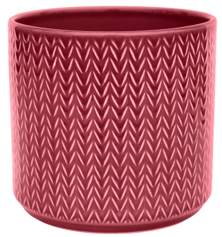Chevron Planter in Ruby Red – Sprouts of Bristol