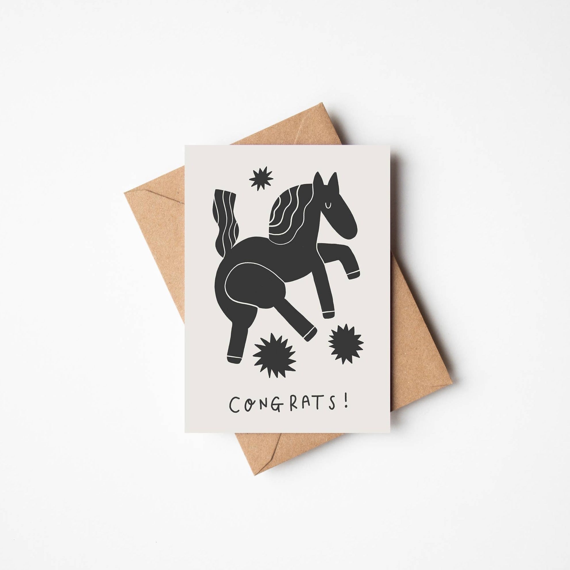 'Congrats' Congratulations Greetings Card – Sprouts of Bristol