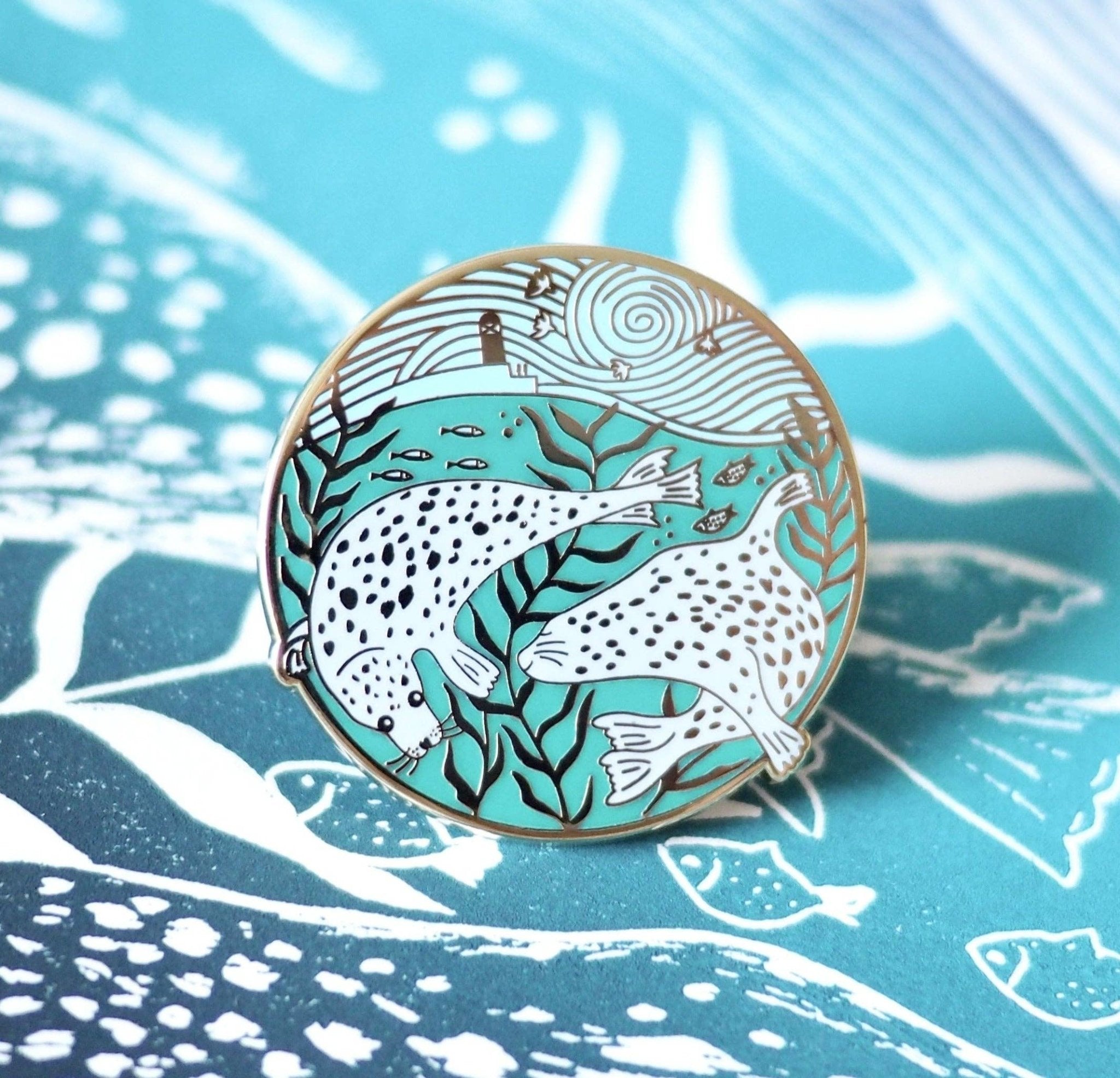 Harbour Seals Enamel Pin – Sprouts of Bristol