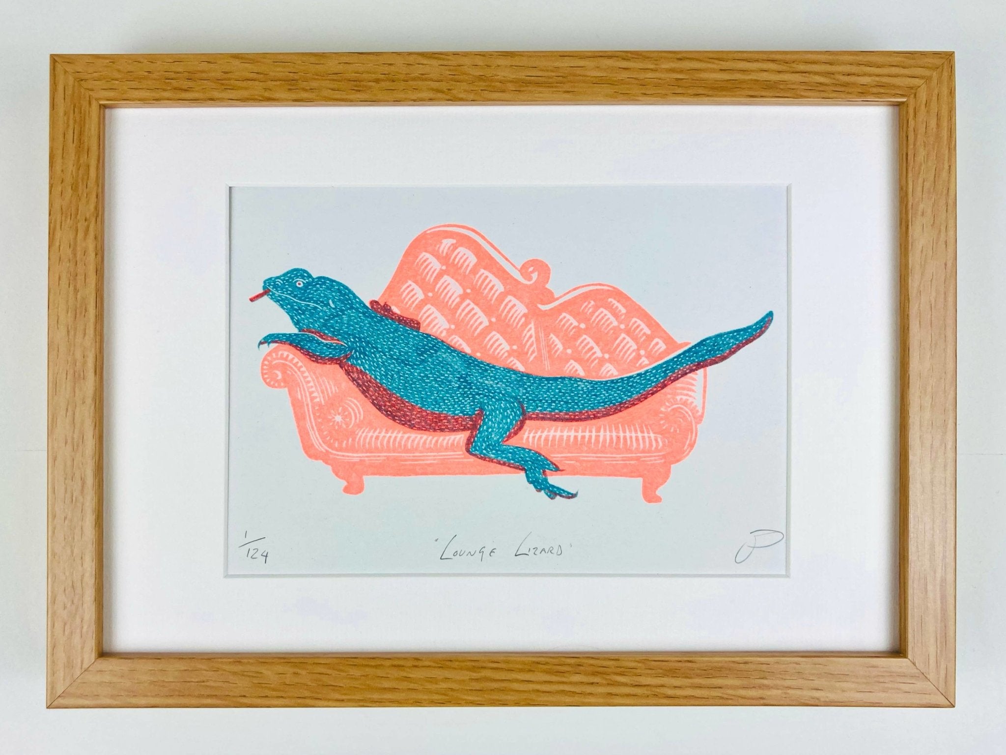 Lounge Lizard Riso Art Print – Sprouts of Bristol