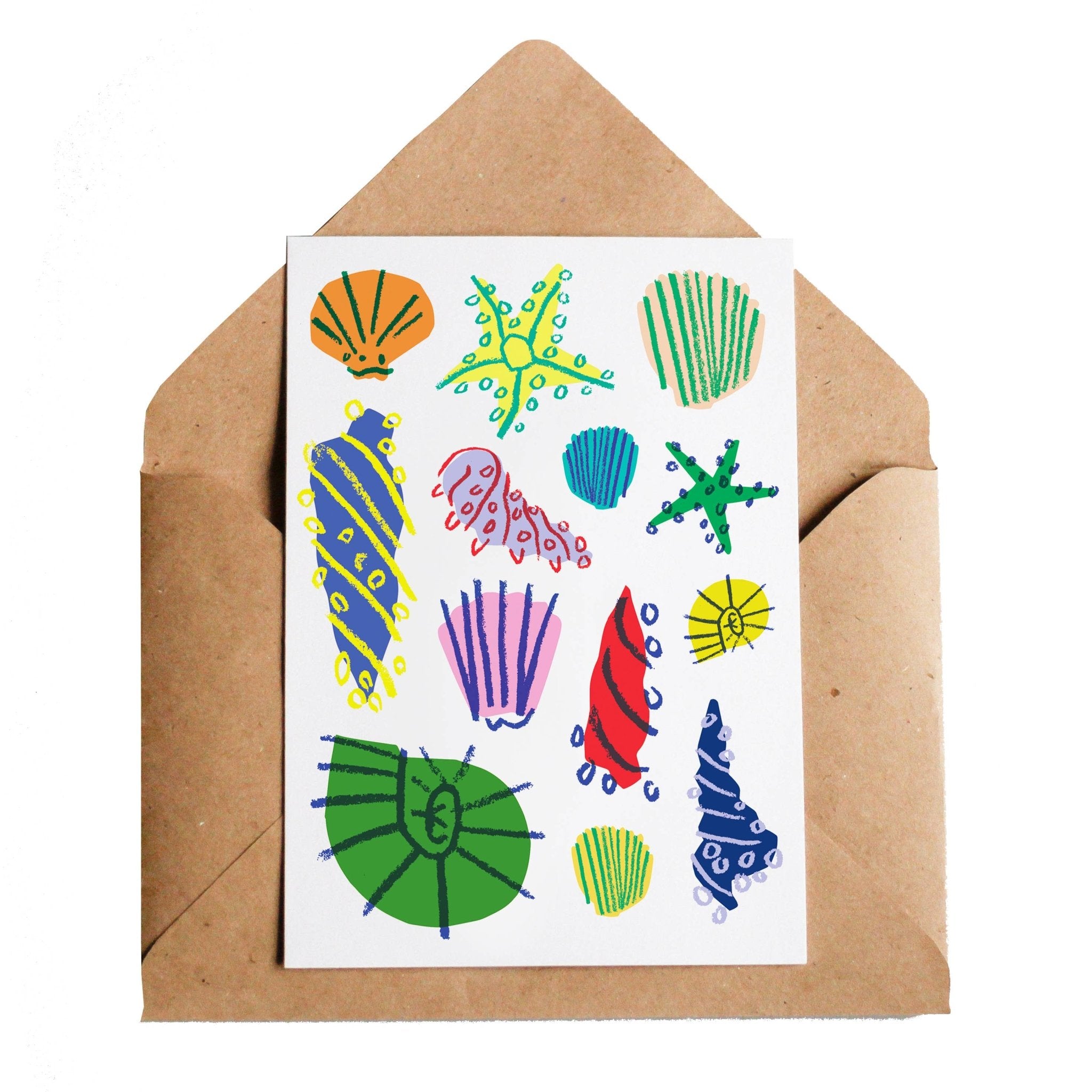 Shells Greetings Card – Sprouts of Bristol