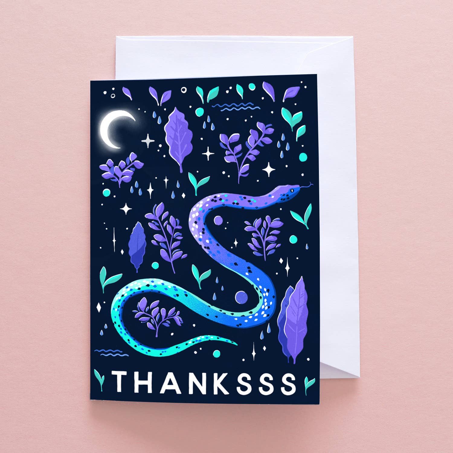 Thanksss Snake Greetings Card – Sprouts of Bristol