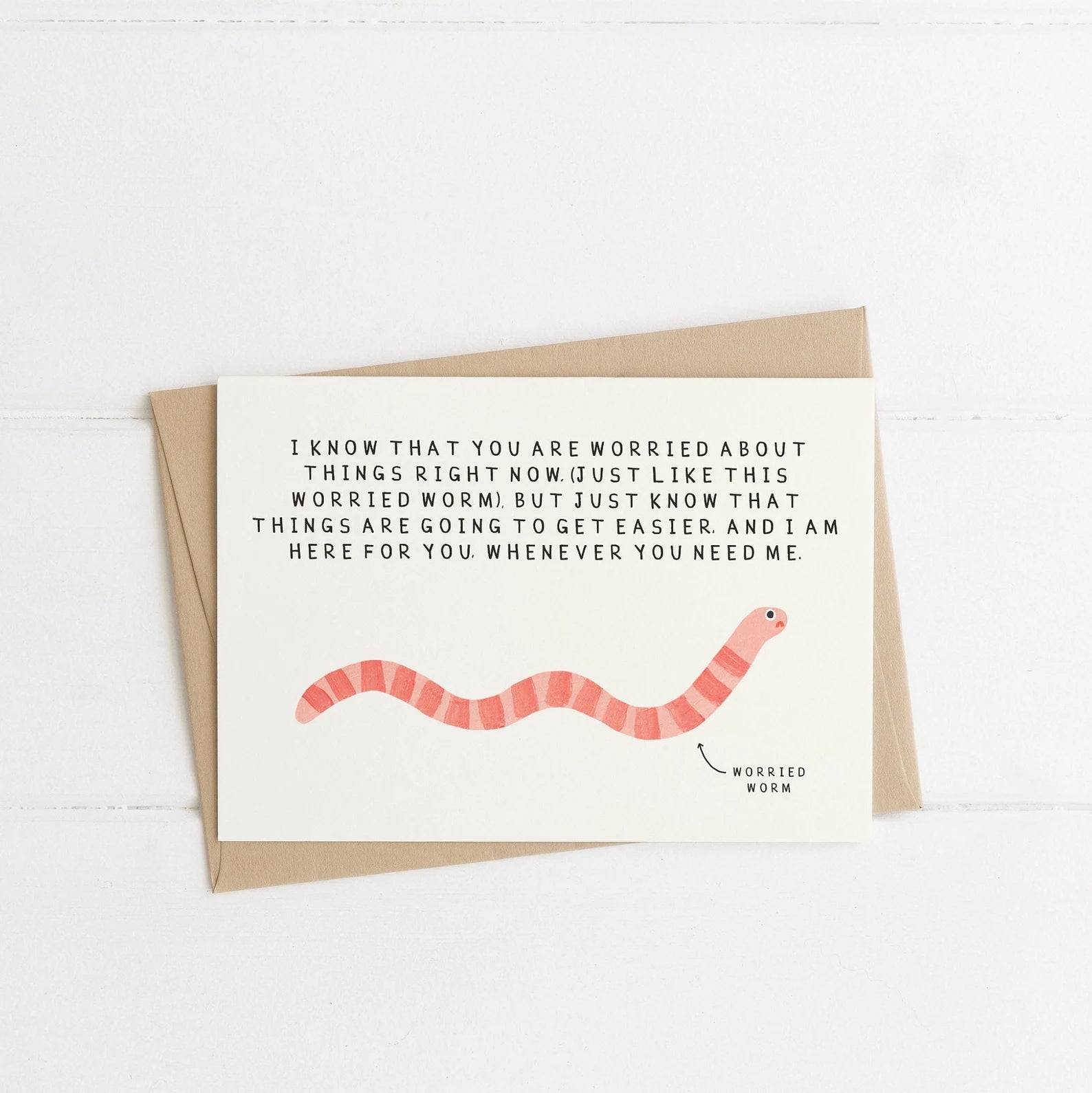 Worried Worm Greetings Card – Sprouts of Bristol